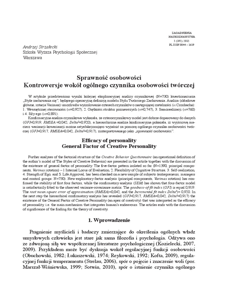 01 Sprawnosc Osobowosci PDF | PDF