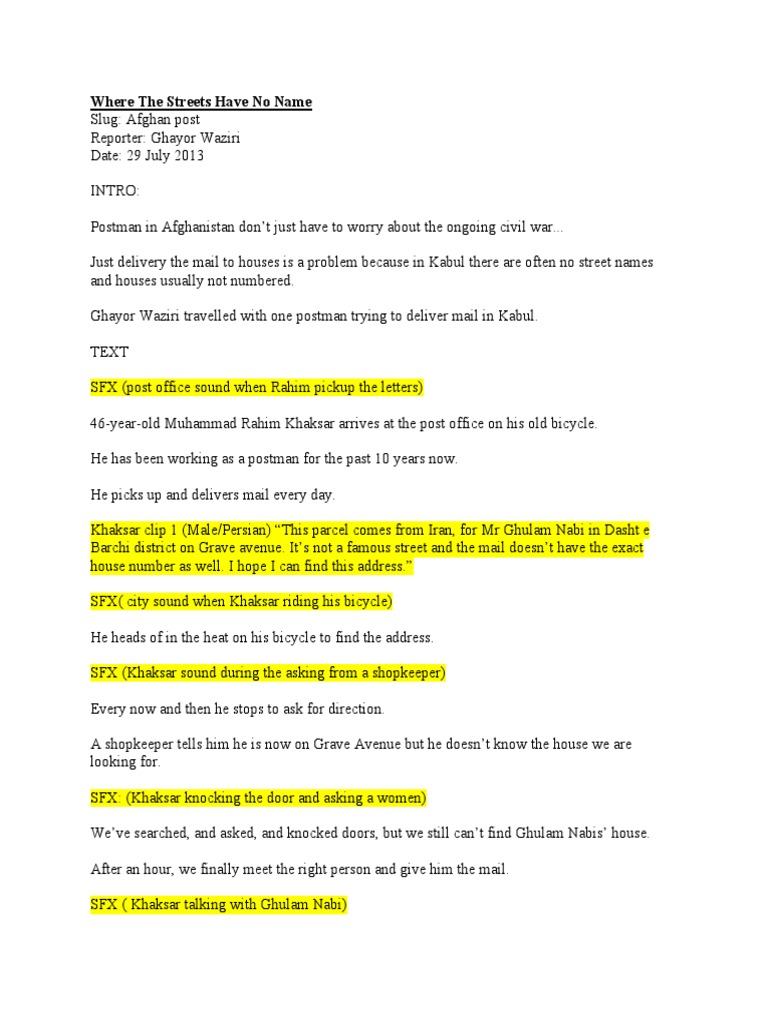 Afghan Postman FINAL English | PDF | Mail | Afghanistan
