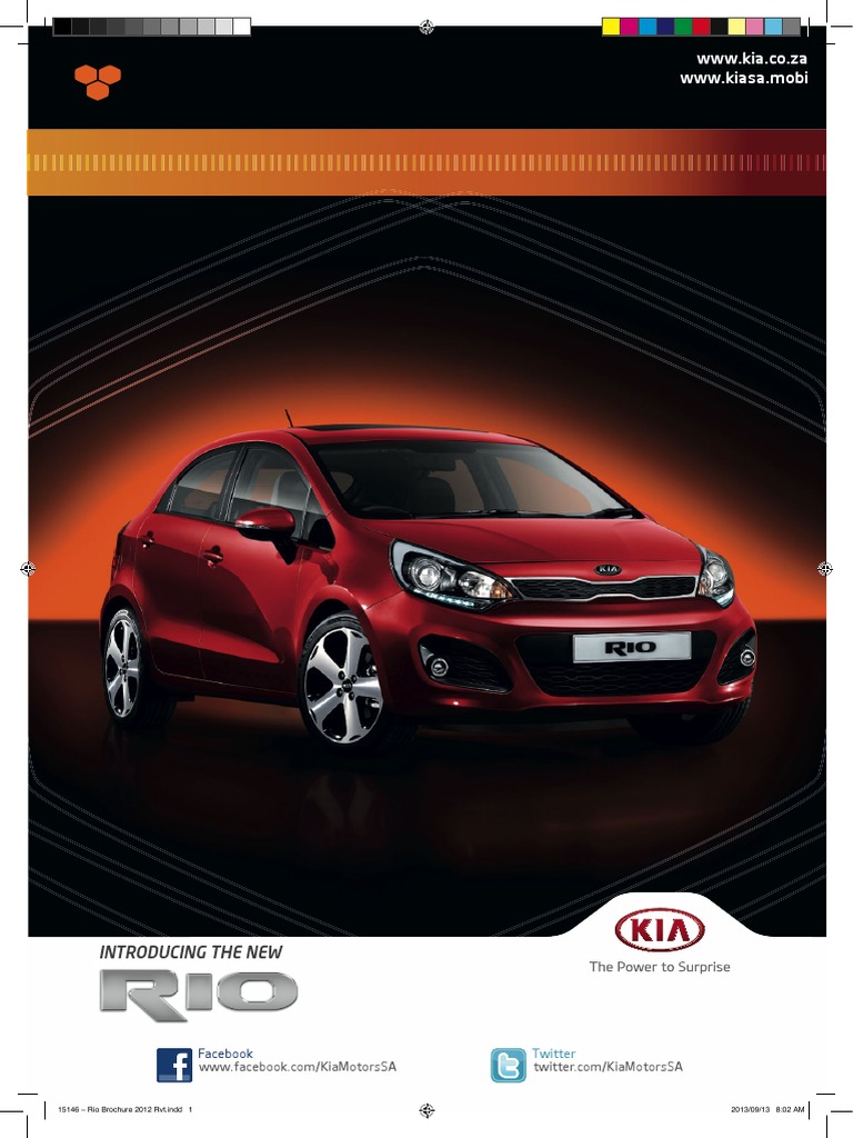 Introducing The New Kia Rio | PDF | Manual Transmission | Transmission ...