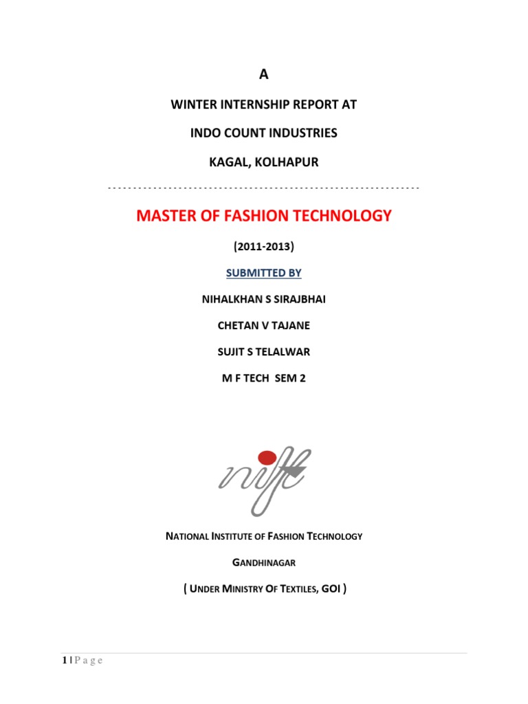 Winter Internship Report | PDF | Weaving | Loom