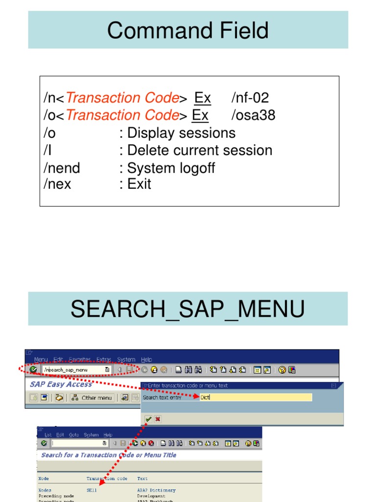 Command Field: Transaction Code Transaction Code | PDF