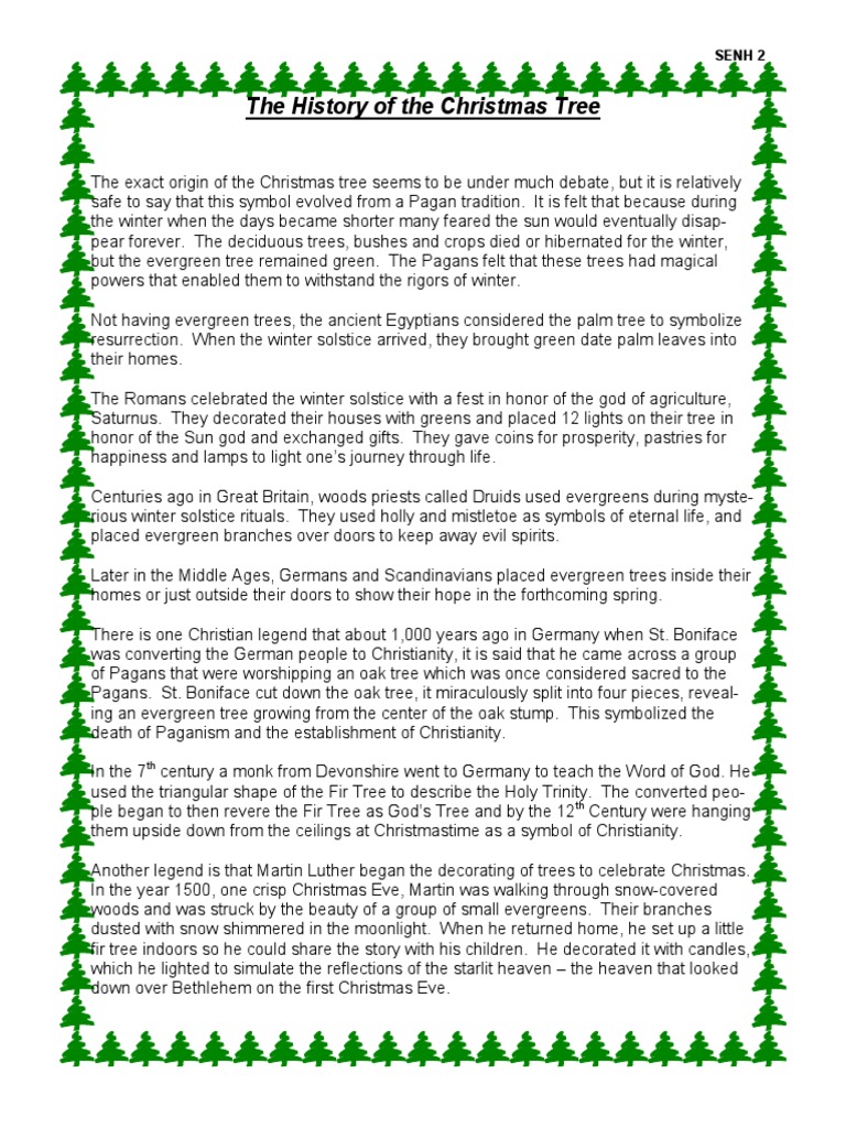 Christmas Tree History | PDF | Business