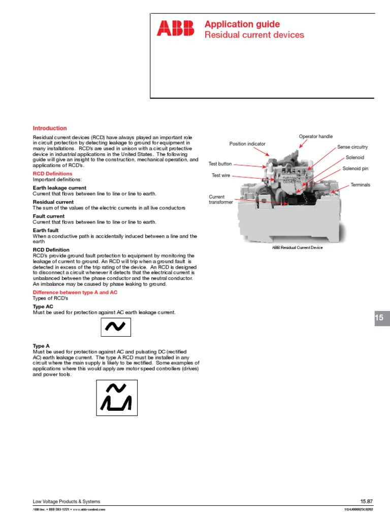 ABB - RCD f200 - Series - Appguide | PDF | Computers | Technology ...