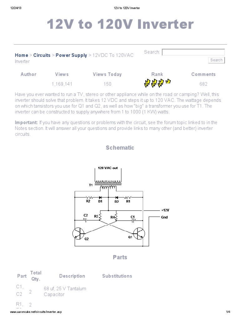 12V to 120V Inverter: A Guide to Converting 12V DC Power to 120V AC ...