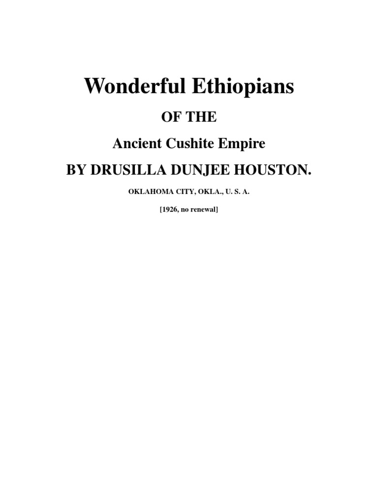 Wonderful Ethiopians of The Ancient Cushite Empire | PDF | Ancient ...