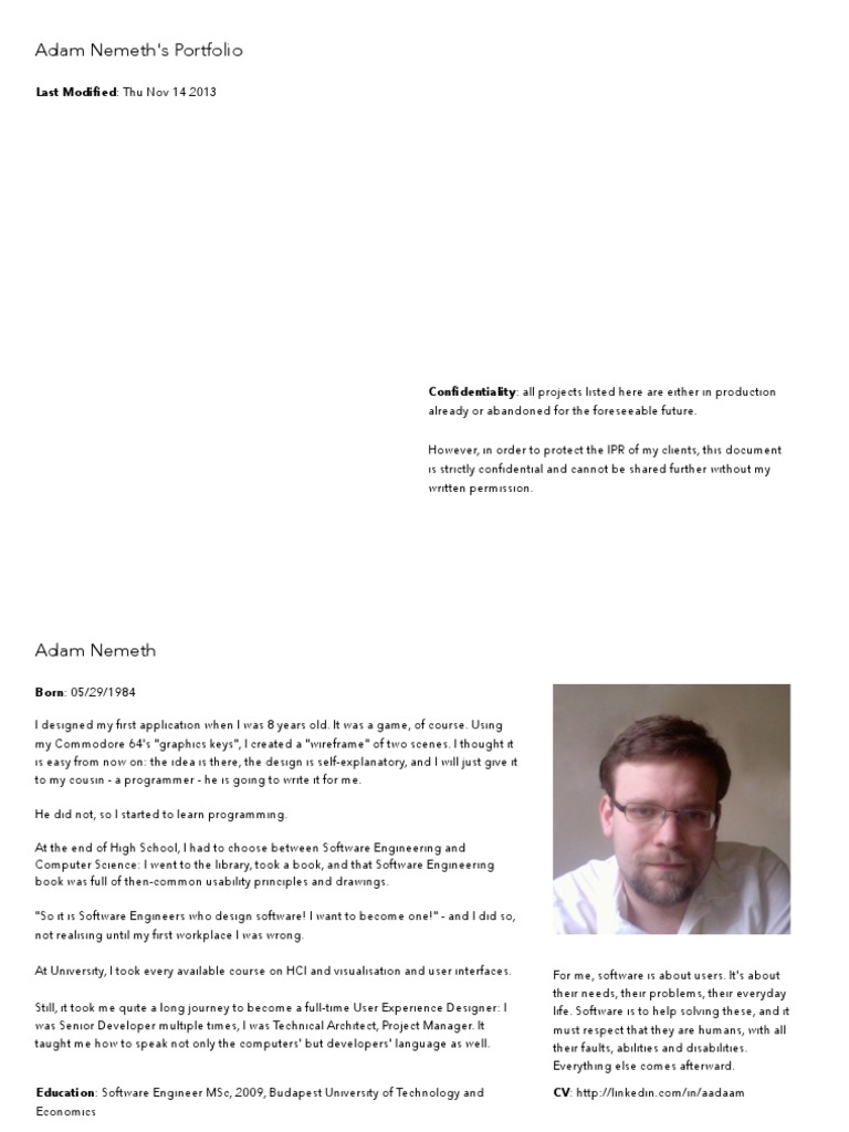 Portfolio 2013 Adam Nemeth | PDF