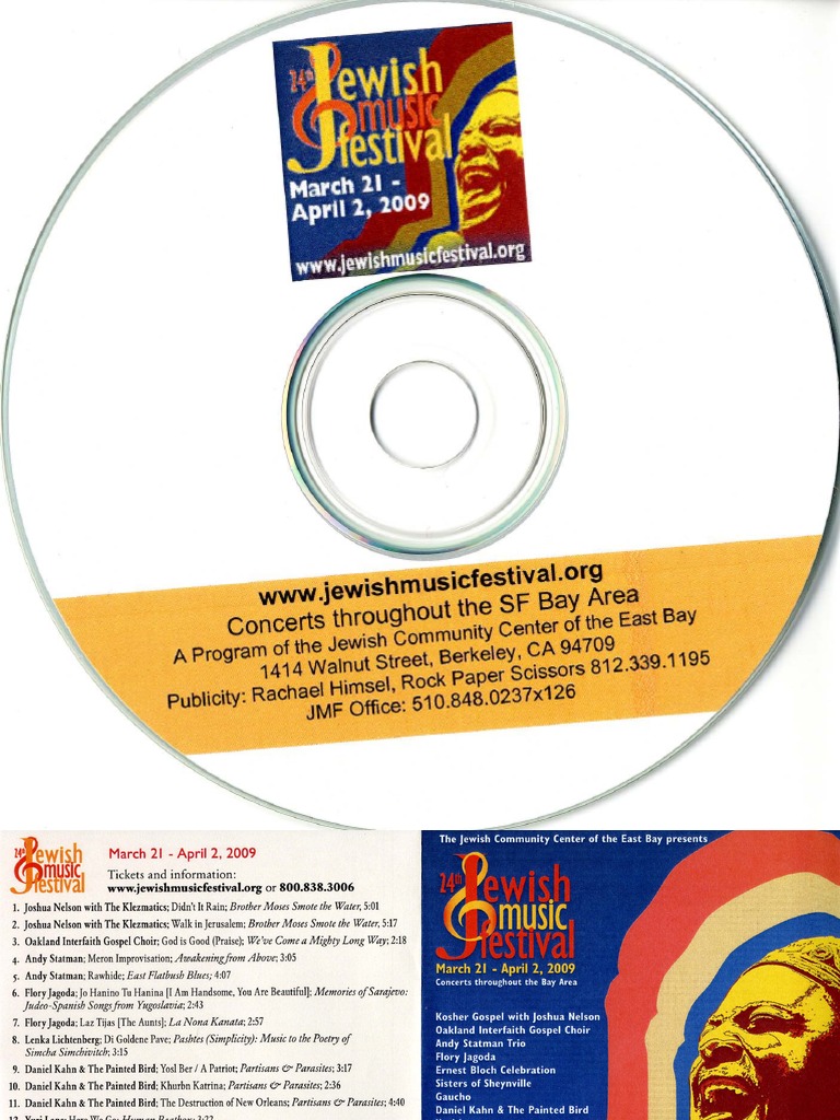 2009: 24th Jewish Music Festival (Sampler CD) (jmf-75) | PDF
