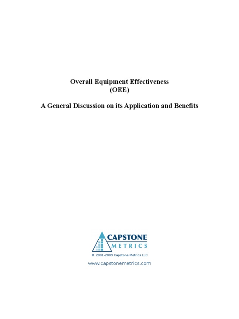 OEE Overview and Calculations | PDF