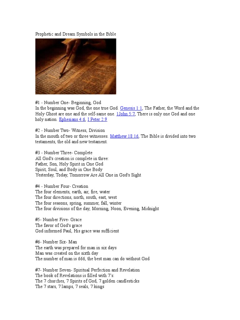 Biblical Prophetic Symbols Explained | PDF | Prophecy | Grace In ...
