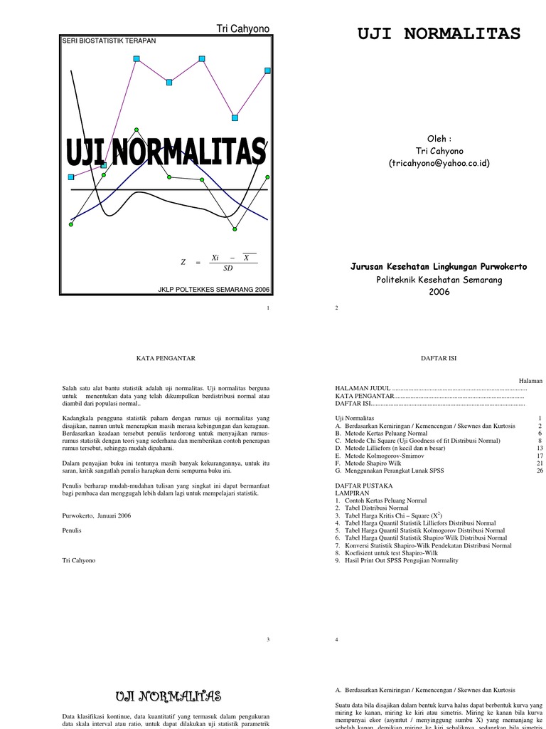 Uji Normalitas Data Statistik | PDF