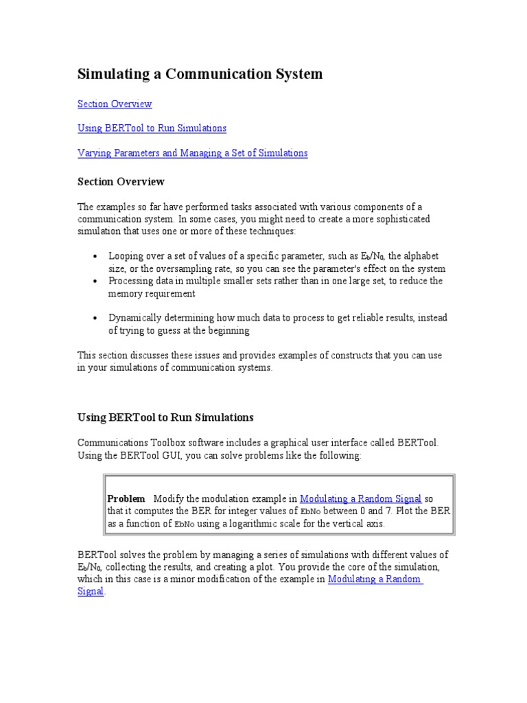 8 - Simulating A Communication System | PDF | Forward Error Correction ...