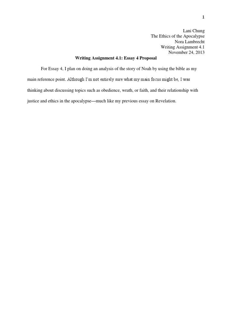 Expository Writing - Writing Assignment 4.1 | PDF