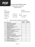 Transformer Inspection Report Checklist | PDF | Transformer ...
