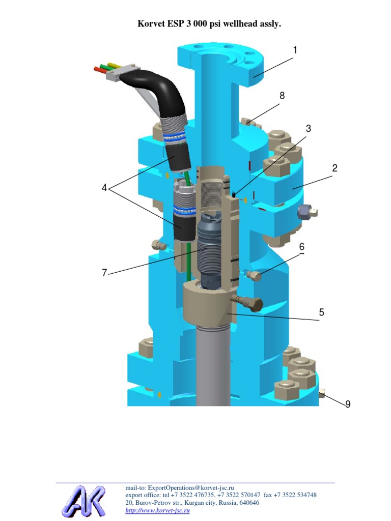 Korvet JSC ESP Wellhead Oct-2006 | PDF | Manufactured Goods | Equipment