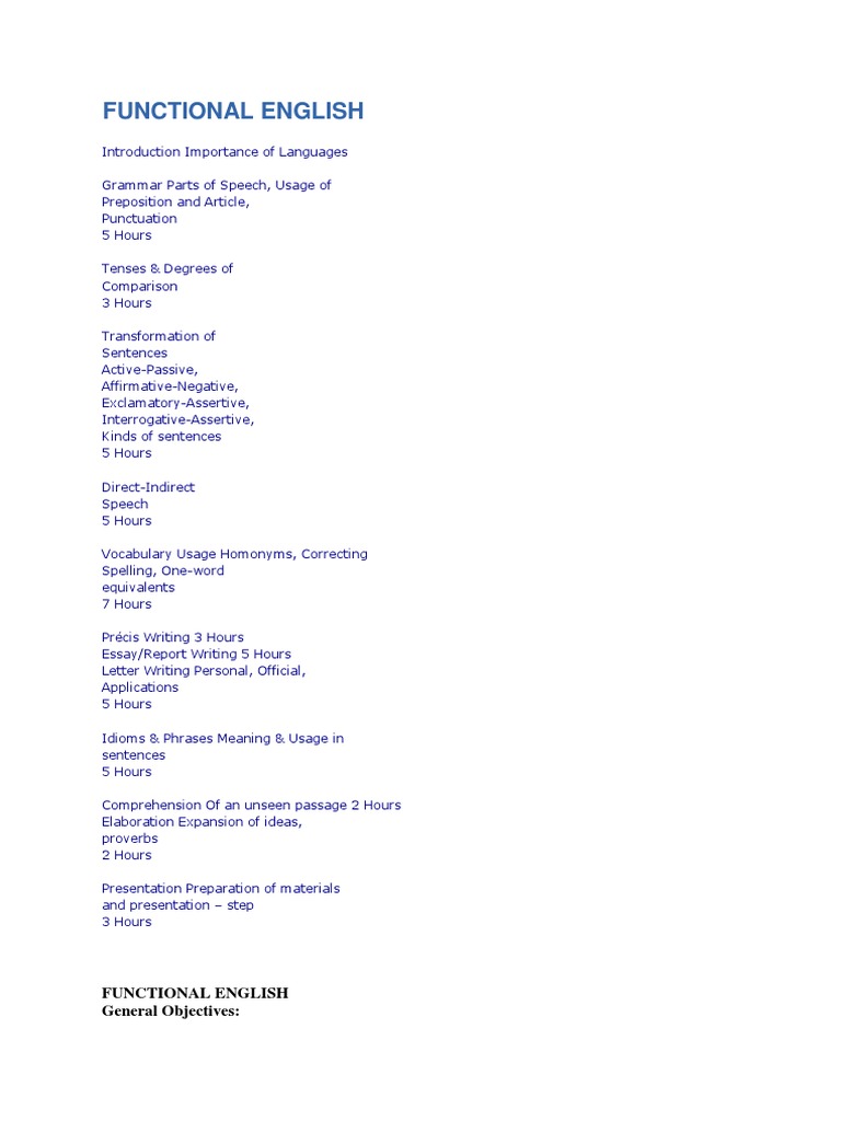 Functional English | PDF | Phonology | English Language