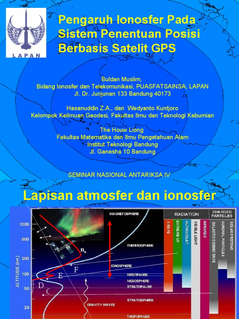 Pengaruh Ionosfer Pada Sistem Penentuan Posisi Berbasis Satelit GPS ...