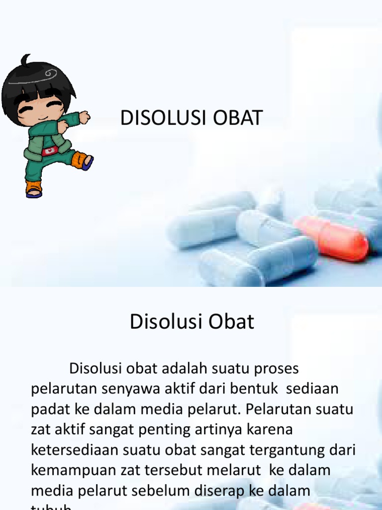 Disolusi Obat | PDF | Pengembangan Diri | Kesehatan Holistik