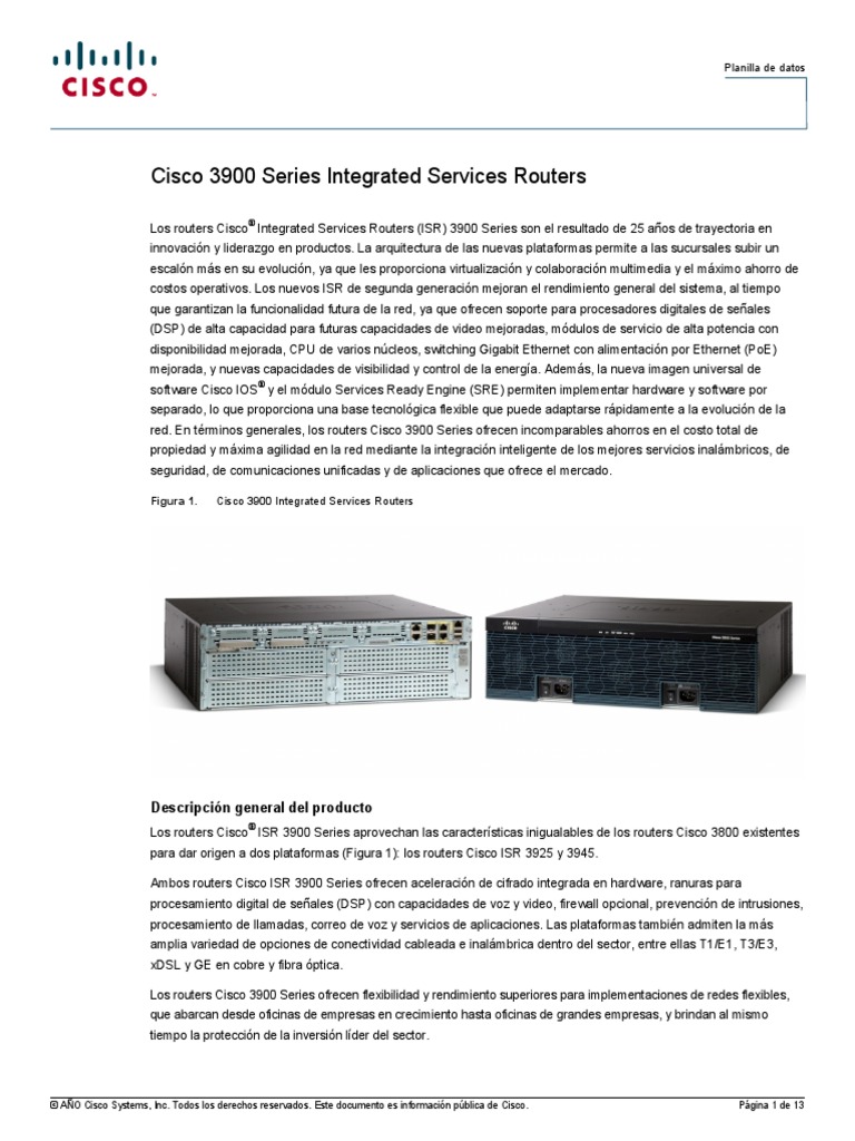 3900 Data Sheet c78 553924 | PDF | Enrutador (Computación) | 3 G