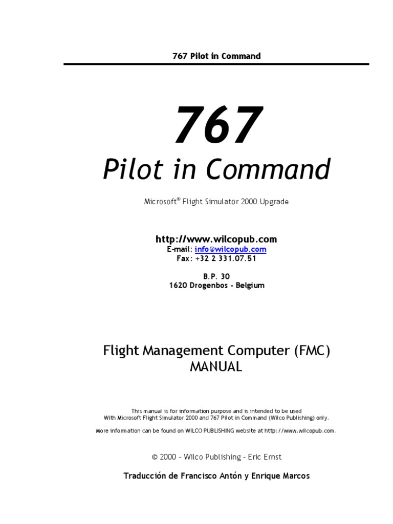 Manual 767 Pilot in Command (SPA) | PDF