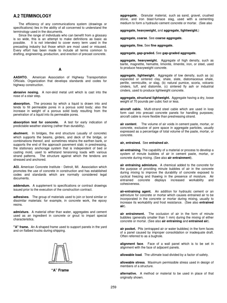 Terminology | PDF | Prestressed Concrete | Concrete