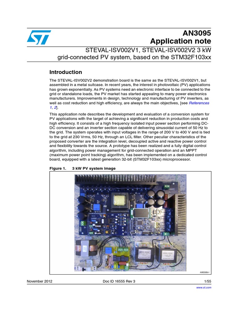 AN3095 Application Note | PDF | Power Inverter | Rectifier