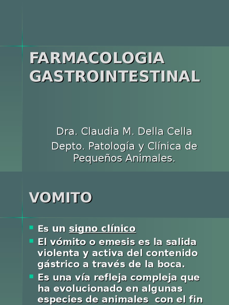 Farm Gastro Int | PDF | Vómitos | Estómago