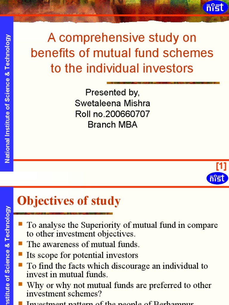 A Comprehensive Study On Benefits of Mutual Fund Schemes To The ...