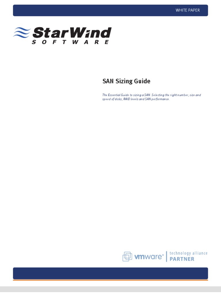 SAN Sizing Guide | PDF | Disk Storage | Data Management