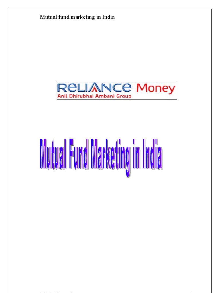 Mutual Fund Marketing Strategies in India | PDF | Investment Fund ...