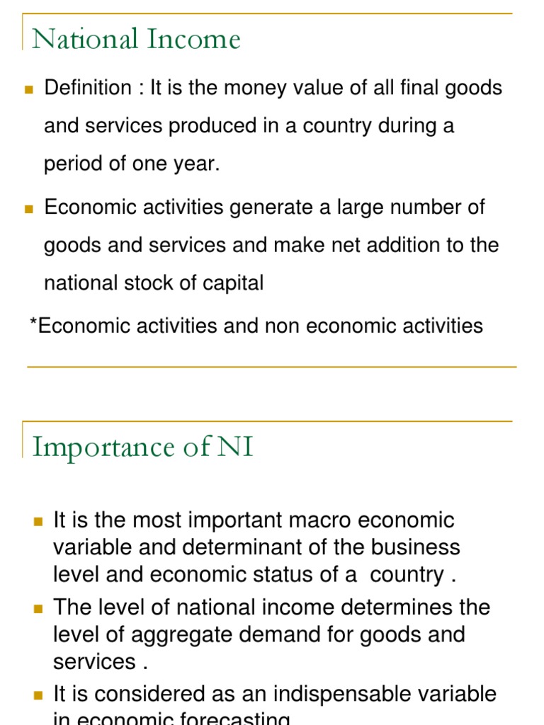National Income I | PDF | Measures Of National Income And Output ...