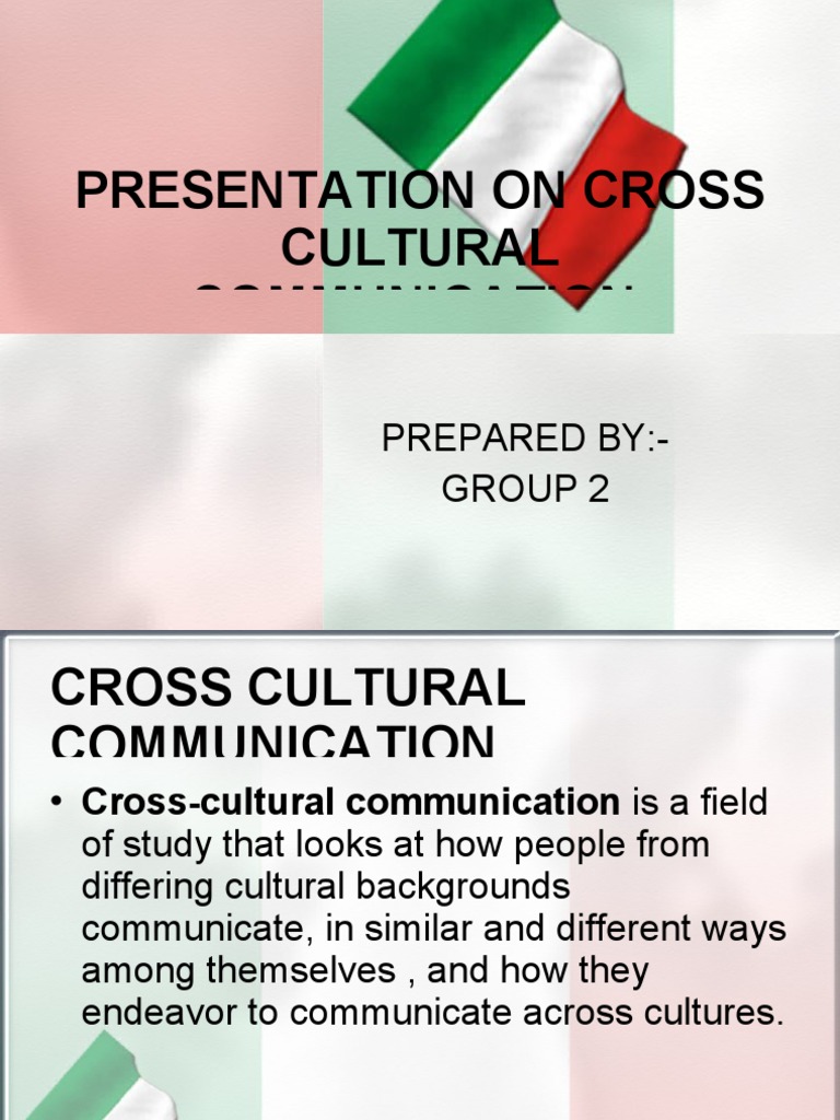 Presentation on Cross Cultural Communication | Etiquette | Gesture