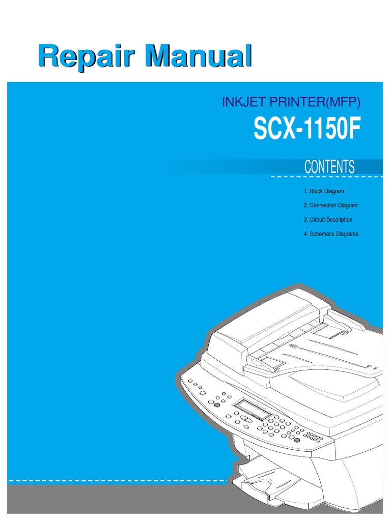 Samsung SCX 1150 MFP Service Manual | Download Free PDF | Dynamic Random Access Memory | Random ...