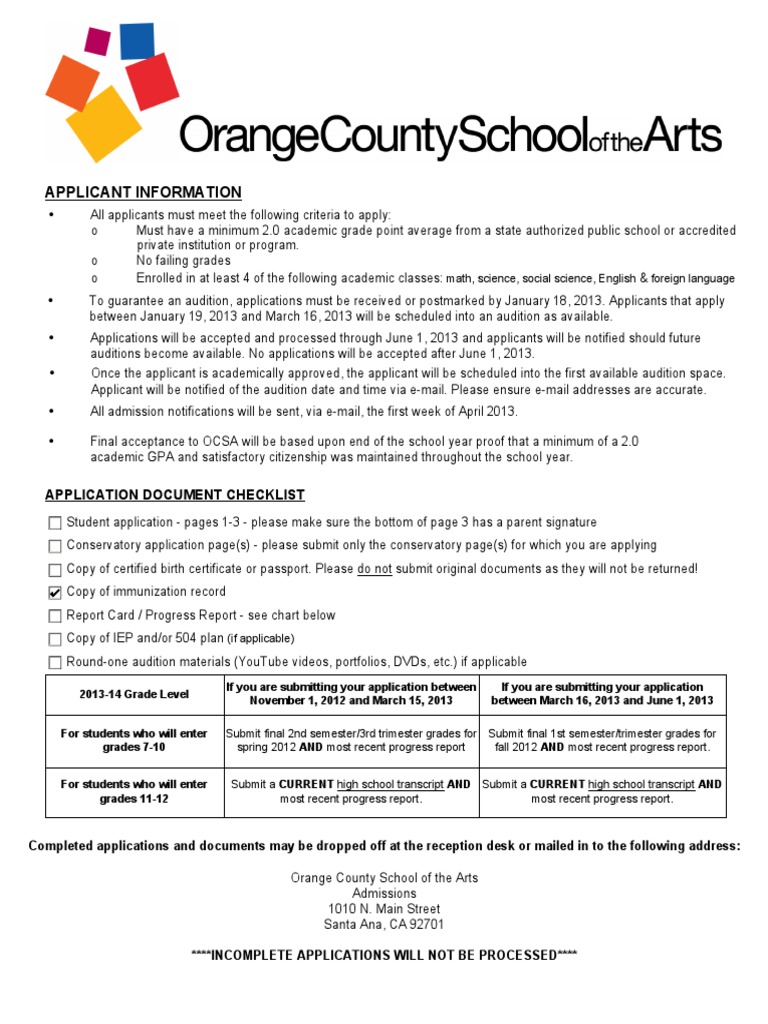 OCSA Student Application | Race And Ethnicity In The United States ...