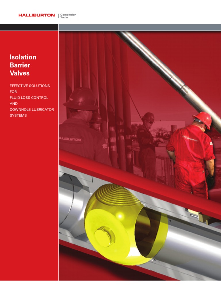 H07542 Isolation Barrier Valves | PDF | Valve | Reliability Engineering