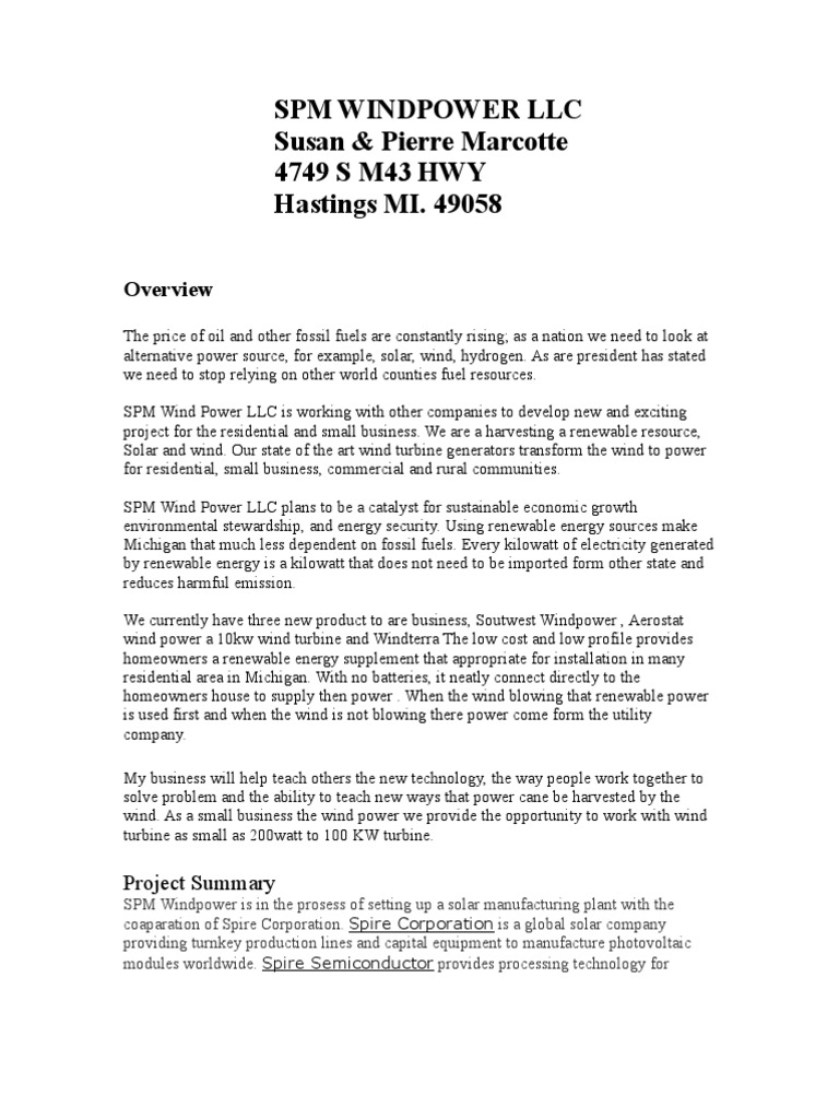 Wind Power Solutions for Michigan Homes | PDF | Wind Power | Solar Power