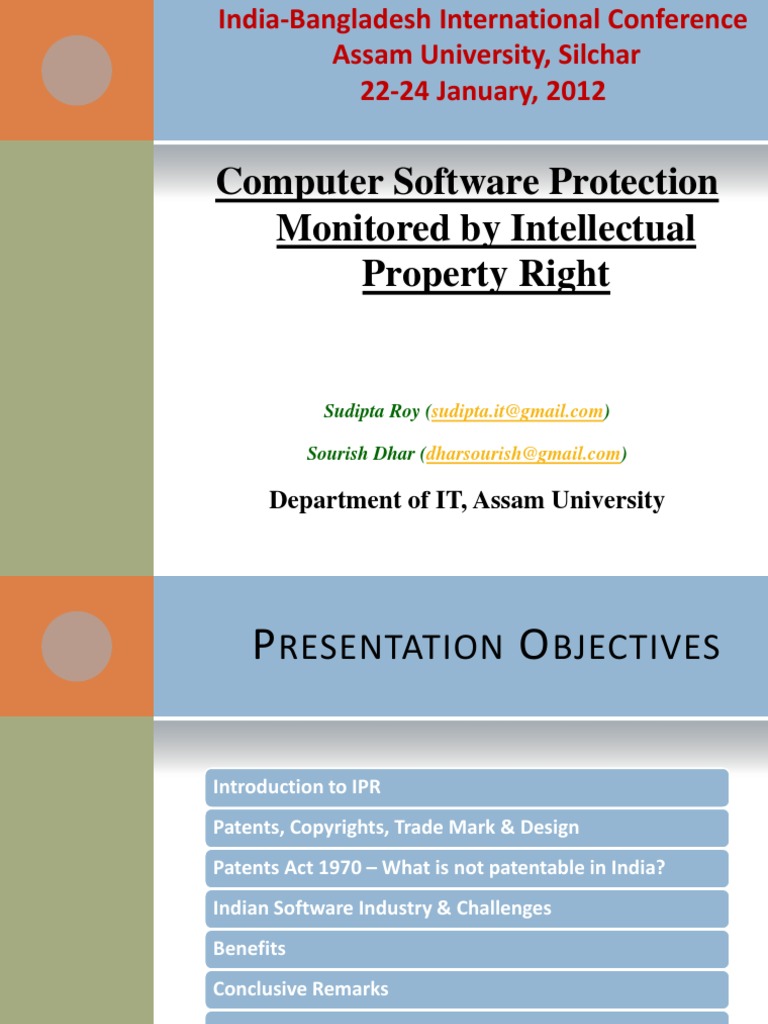 IPR Presentation | PDF | Intellectual Property | Patent