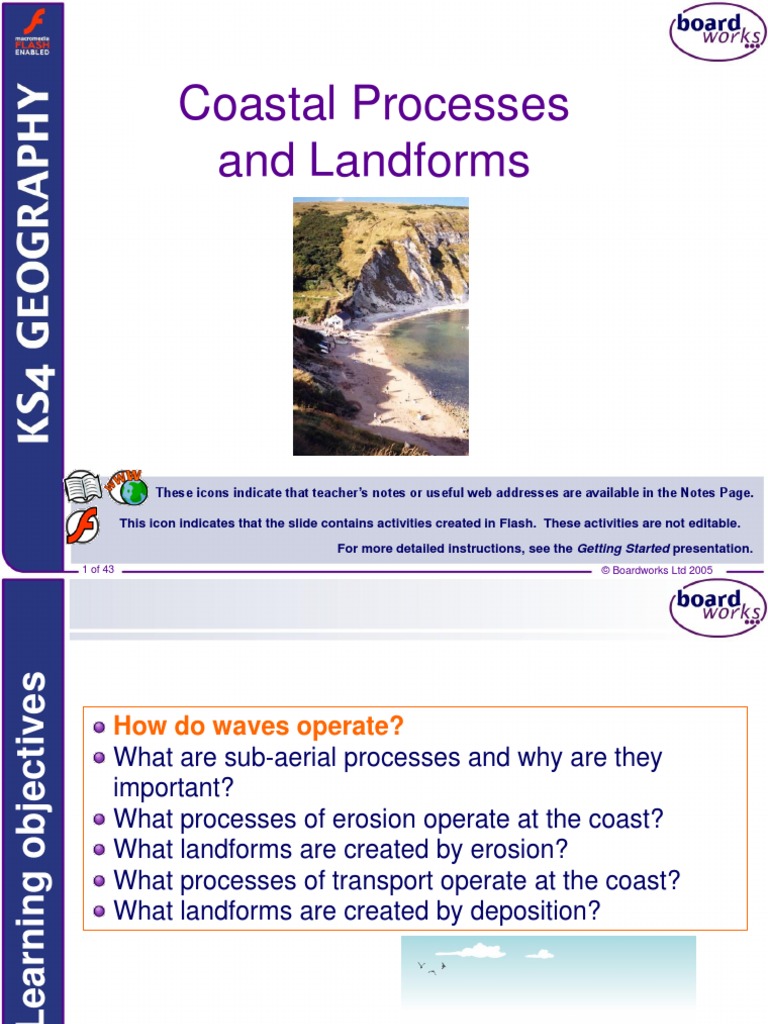 Coastal Processes and Landforms | PDF | Coast | Shoal