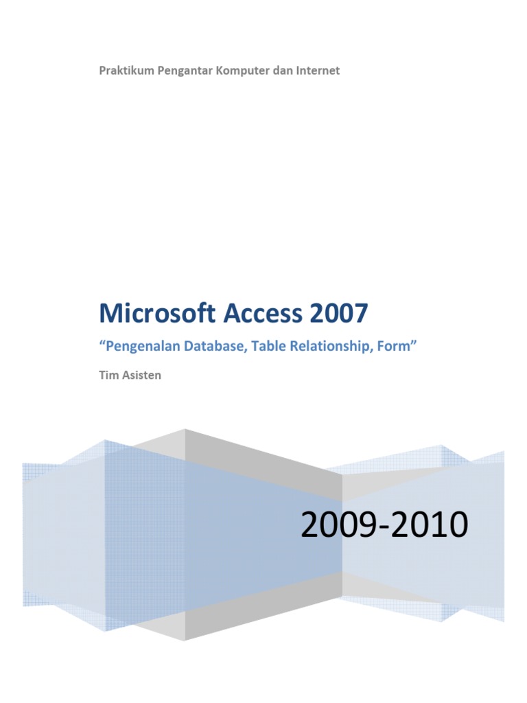 Modul Microsoft Access 2007 | PDF