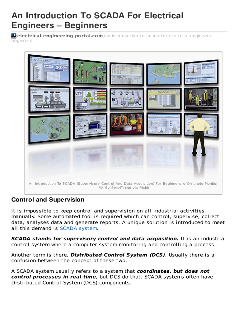 An Introduction To SCADA For Electrical Engineers Beginners | PDF | Scada | Programmable Logic ...