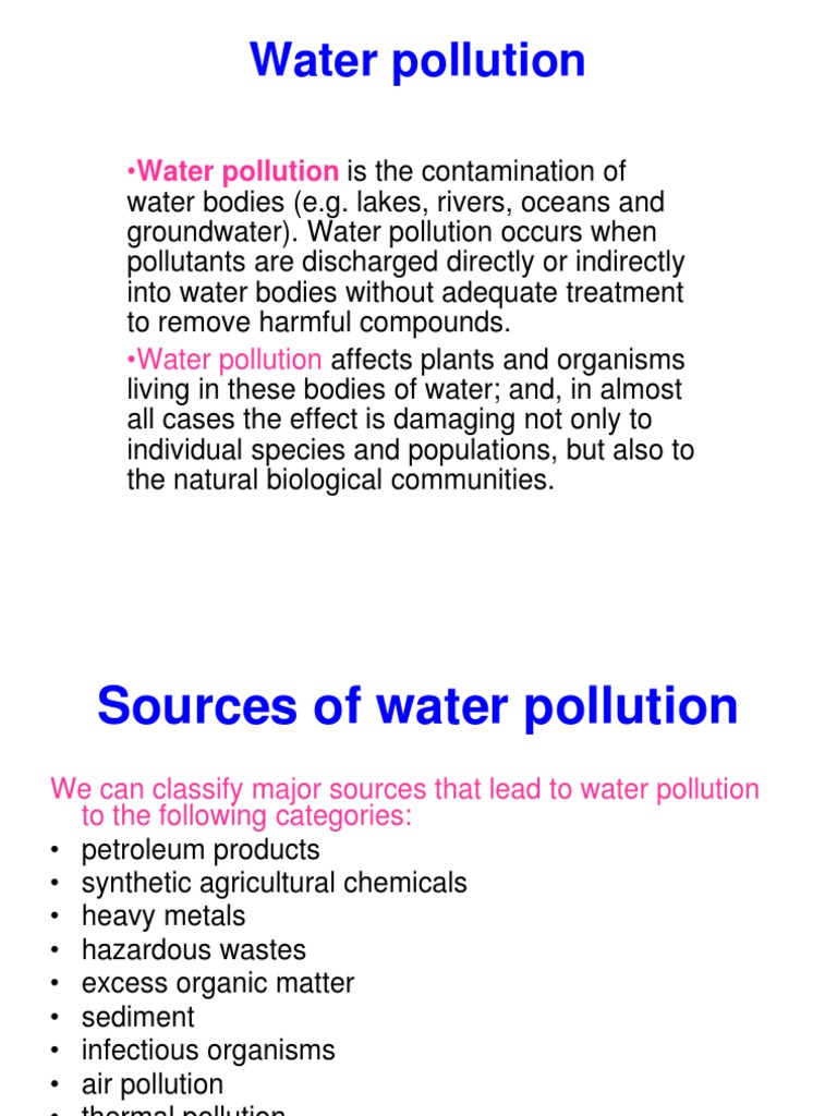 Water Pollution | PDF | Water Pollution | Sewage Treatment