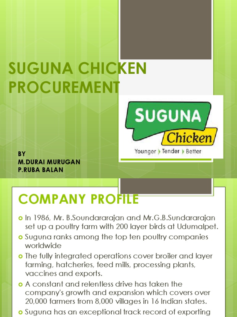 Suguna Chicken | PDF | Poultry | Chicken