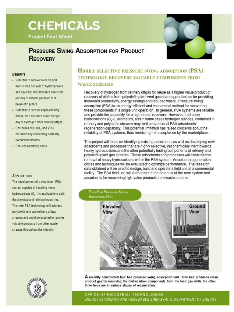 Hydrogen Purification by Pressure Swing Adsorption Uni -2 | Adsorption ...