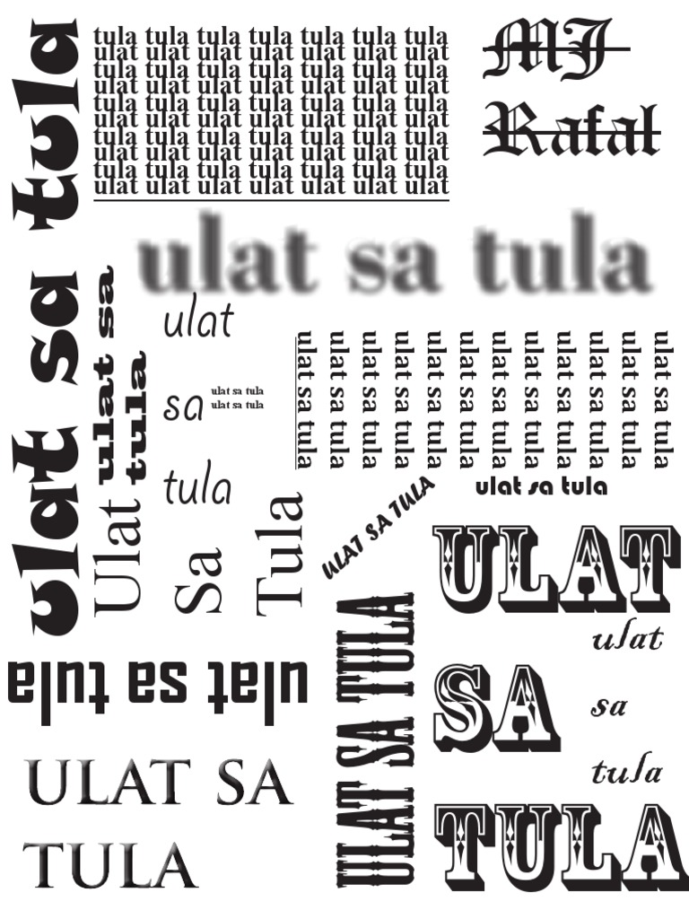 Ulat Sa Tula | PDF