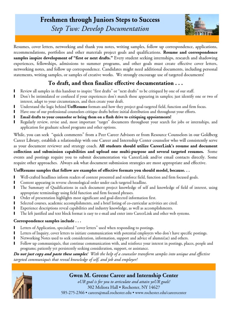 Effective Career Documents Guide | PDF | Marketing | Advertising