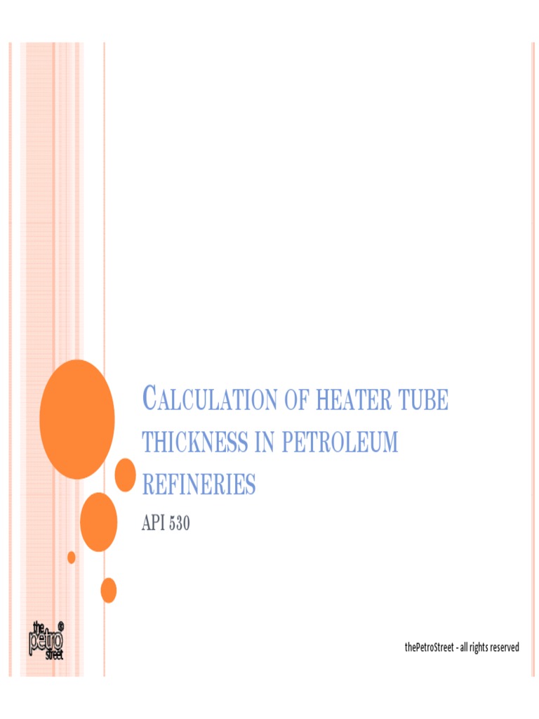 Guide To Thickness Calculation of Heater Tubes | PDF | Business