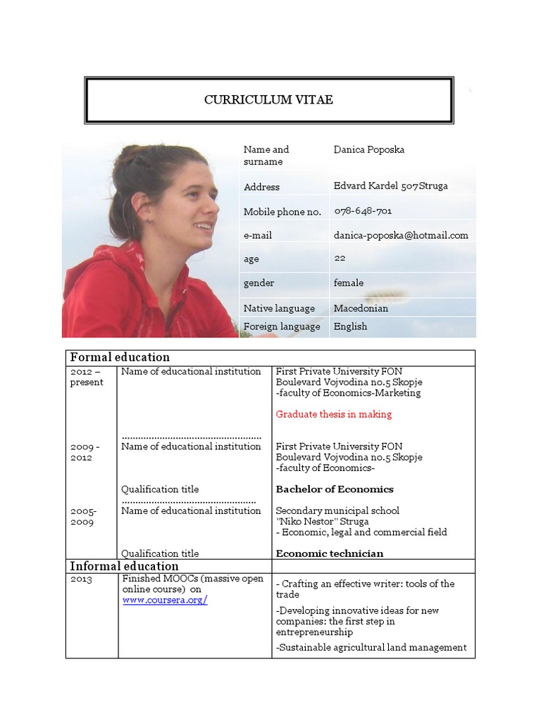 CV Eng | PDF | Cognition | Communication