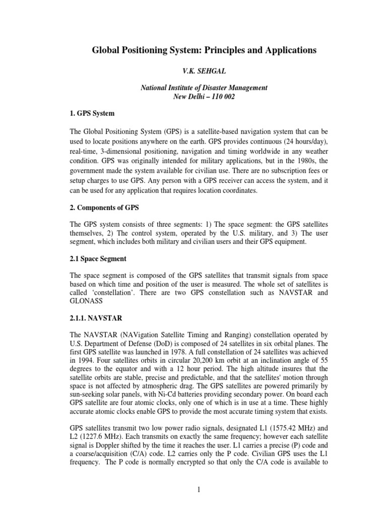 3 GPS Fundamentals | PDF | Global Positioning System | Satellite