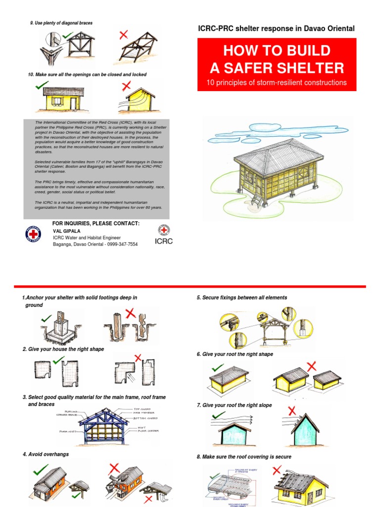 Flyer: How To Build A Storm-Resilient Shelter | PDF | Home & Garden