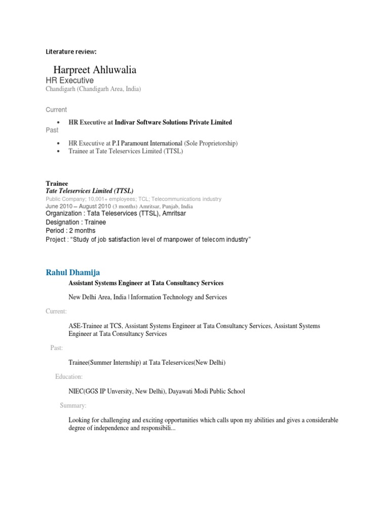 Tata Teleservices Trainee Experience | PDF