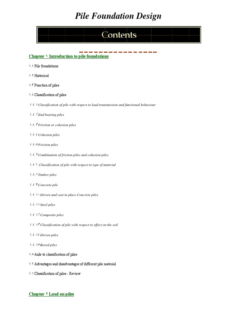 Pile Foundation Design | PDF | Deep Foundation | Geotechnical Engineering